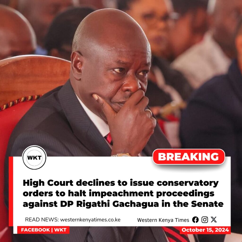Court decides on DP Gachagua's case – Western Kenya Times